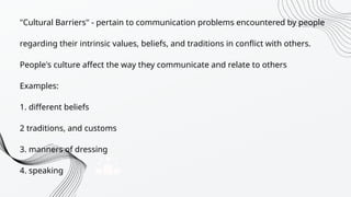 ORAL COMMUNICATION: COMMUNICATION BARRIERS.pptx