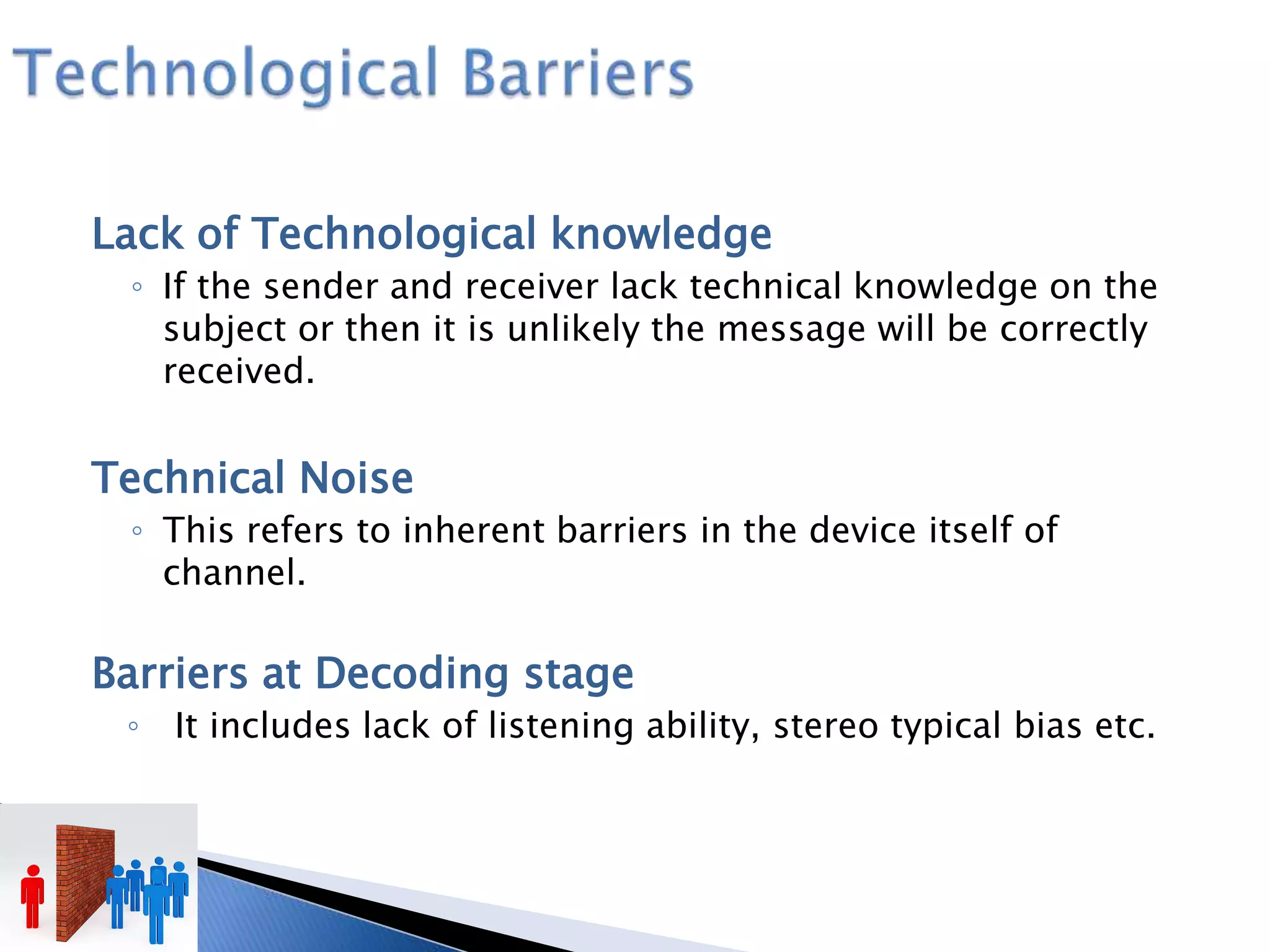 Communication barriers 28th sep'2012 | PPTX | Technology & Computing