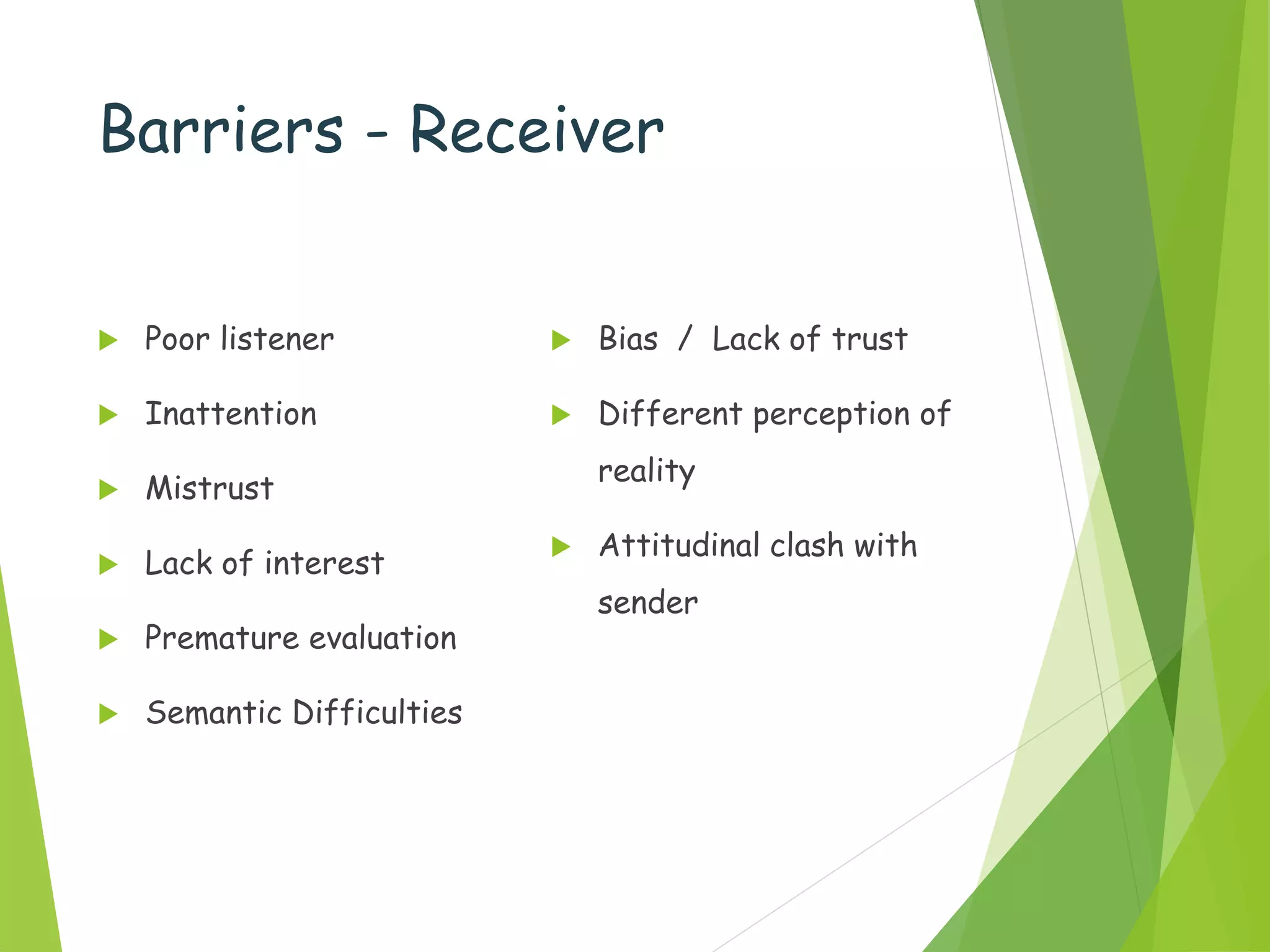Communication barriers 4 | PPTX