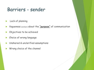 Communication barriers 4 | PPTX