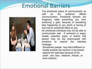Communication Barriers by dds.ppt | Internet for Beginners | Internet