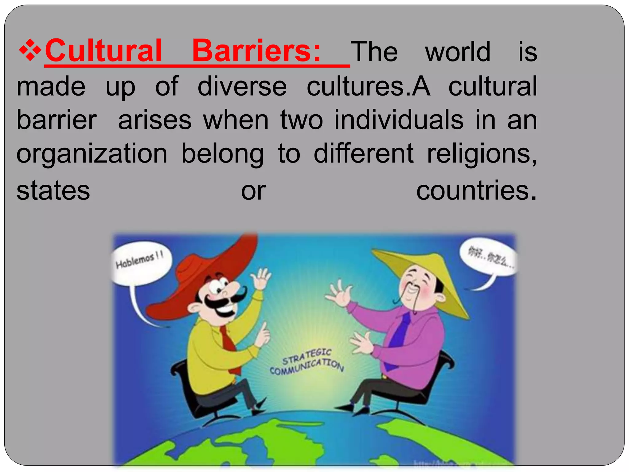 Communication barriers in an organization | PPTX