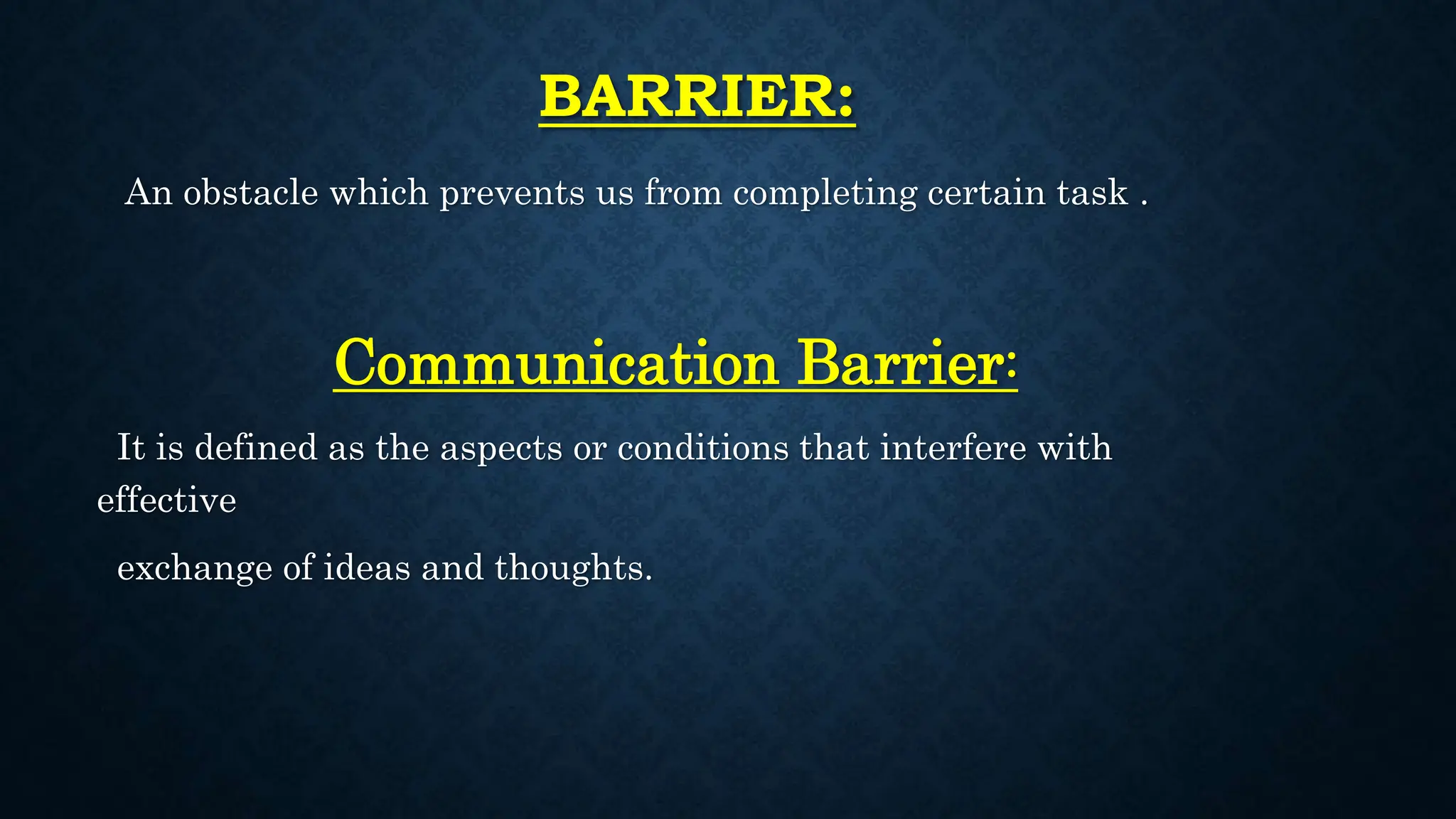 Communication barrier presentation for beginners | PPT