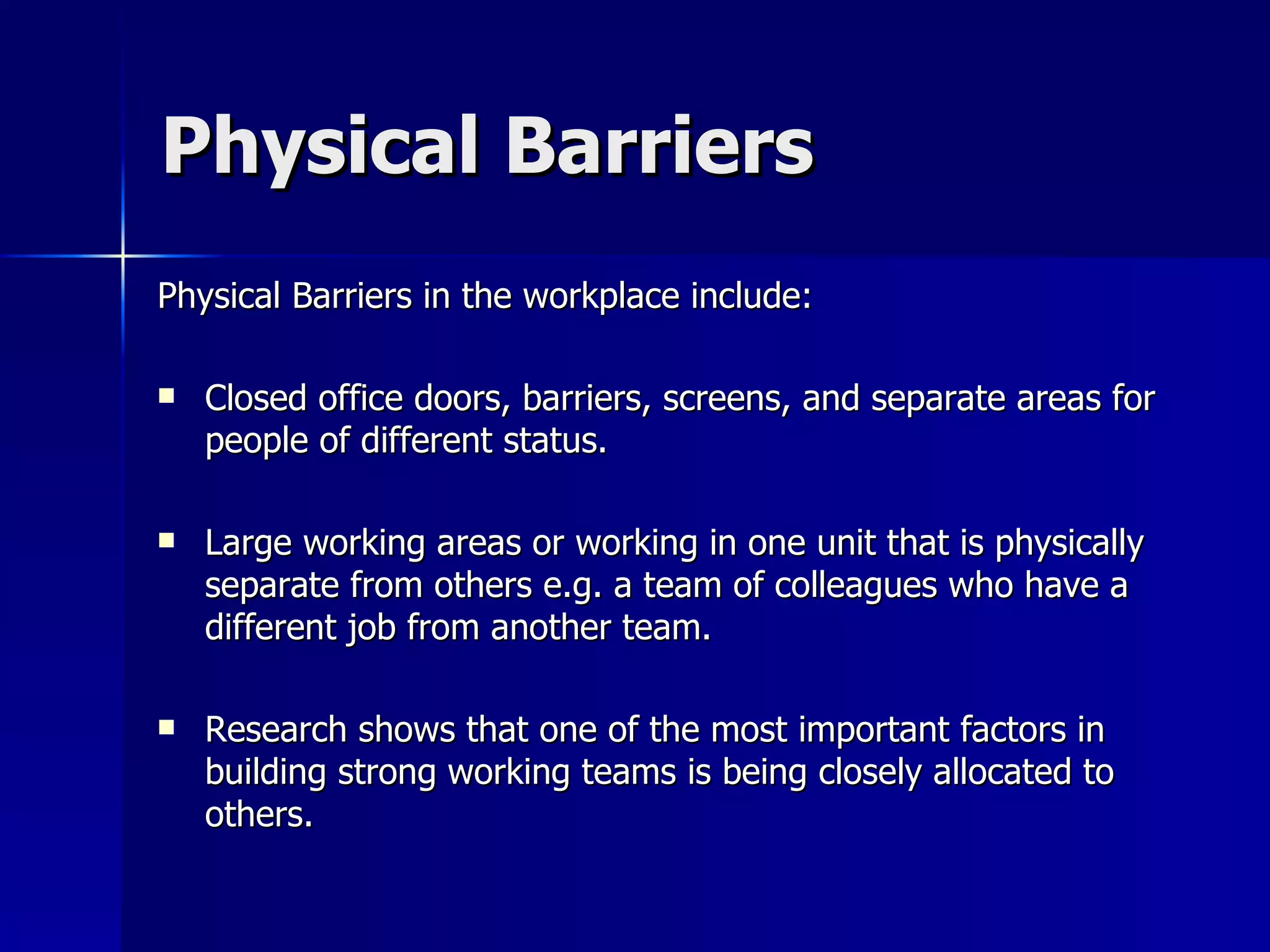 Communication barriers presentation main | PPT
