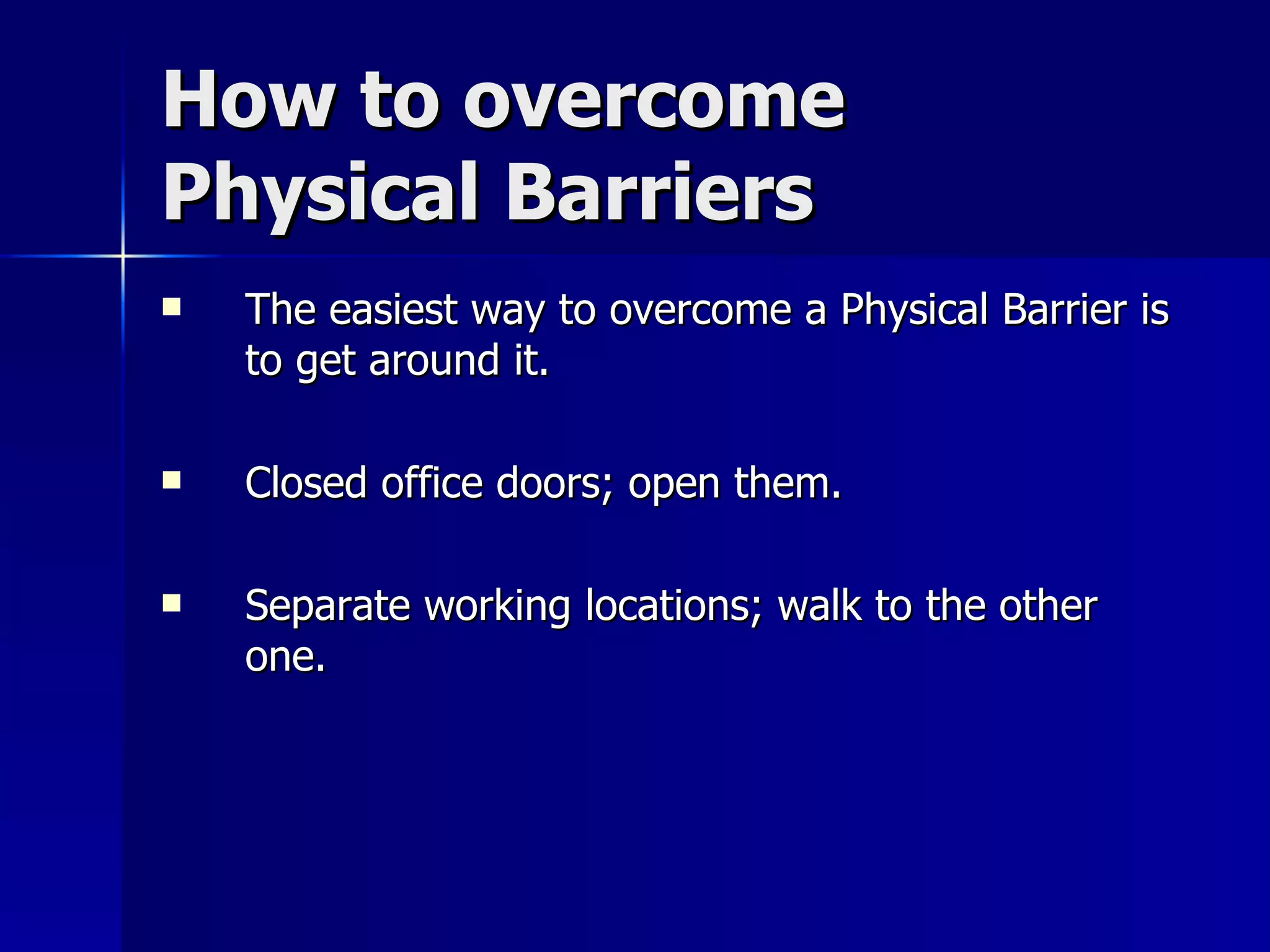Communication barriers presentation main | PPT