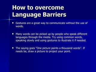 Communication barriers presentation main | PPT