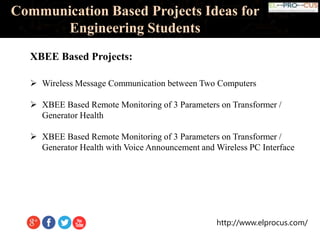 Communication Based Projects Ideas for Engineering Students | PPTX