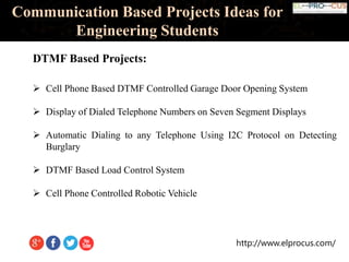 Communication Based Projects Ideas for Engineering Students | PPTX