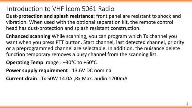 VHF Communication Basics Part 3 | PPTX | Radio Control | Hobbies ...