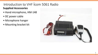 VHF Communication Basics Part 3 | PPTX