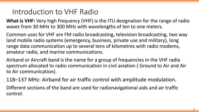 VHF Communication Basics Part 3 | PPTX | Radio Control | Hobbies ...
