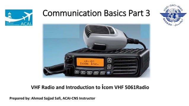 VHF Communication Basics Part 3 | PPT