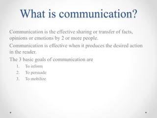Communication behaviour | PPTX
