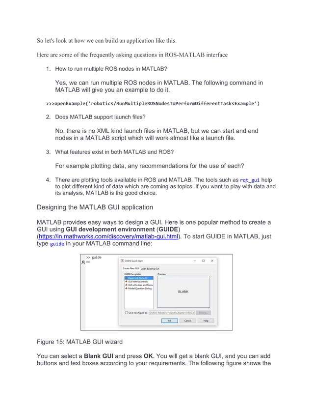 Communication Between Matlab Ros Toolbox And Ros Network Pdf