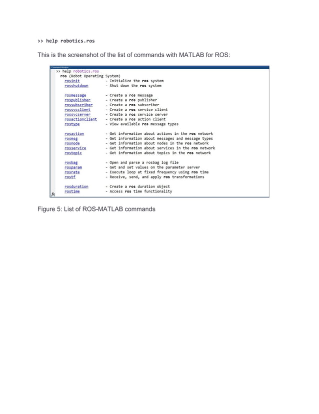 Communication Between Matlab Ros Toolbox And Ros Network Pdf