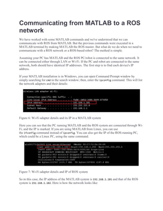 Communication between matlab ros toolbox and ros network | PDF