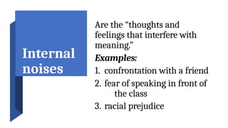 communication breakdown in oral communication | PPTX