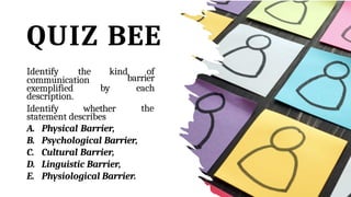 communication breakdown in oral communication | PPTX