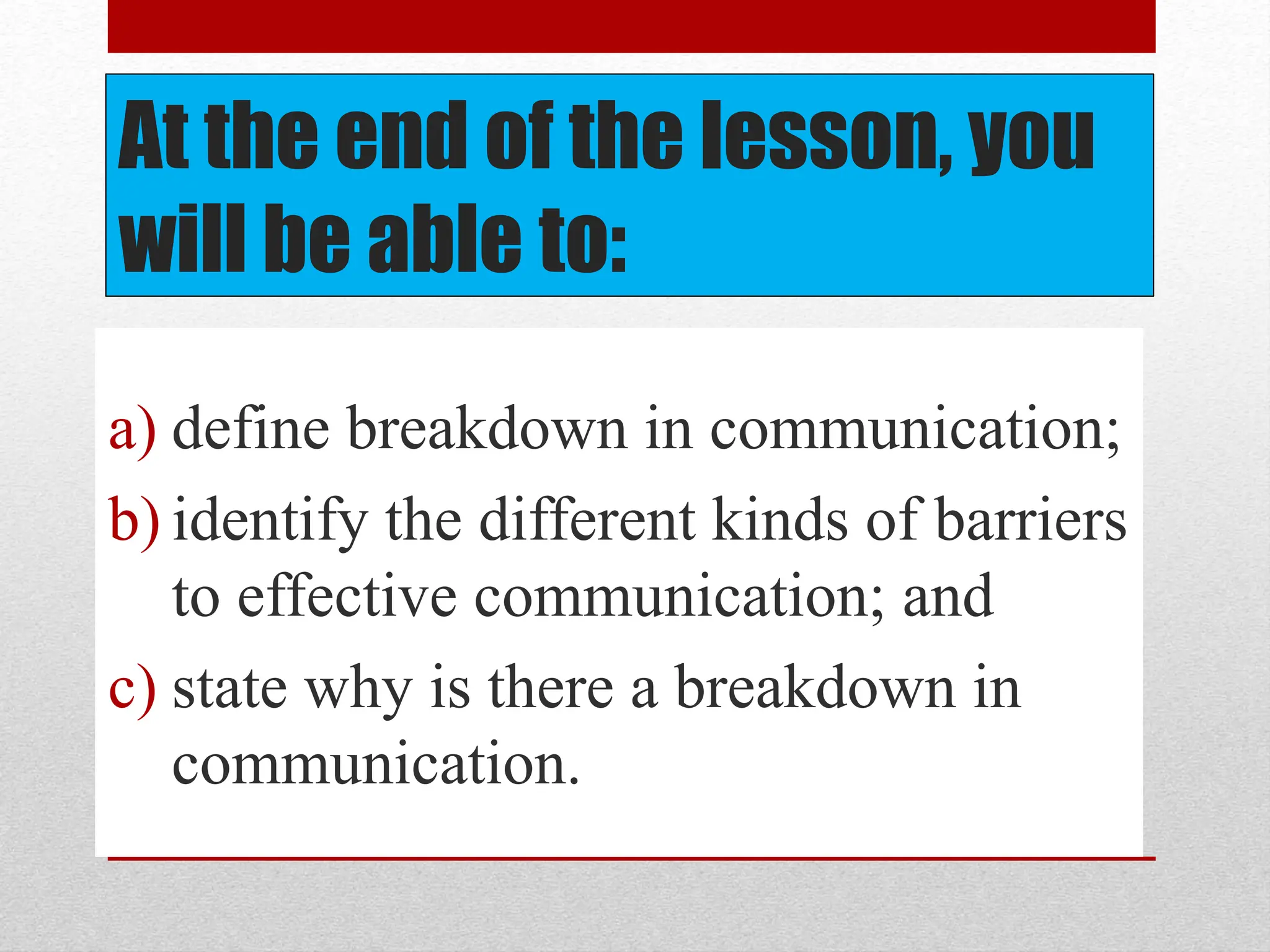 Communication Breakdown Pptx