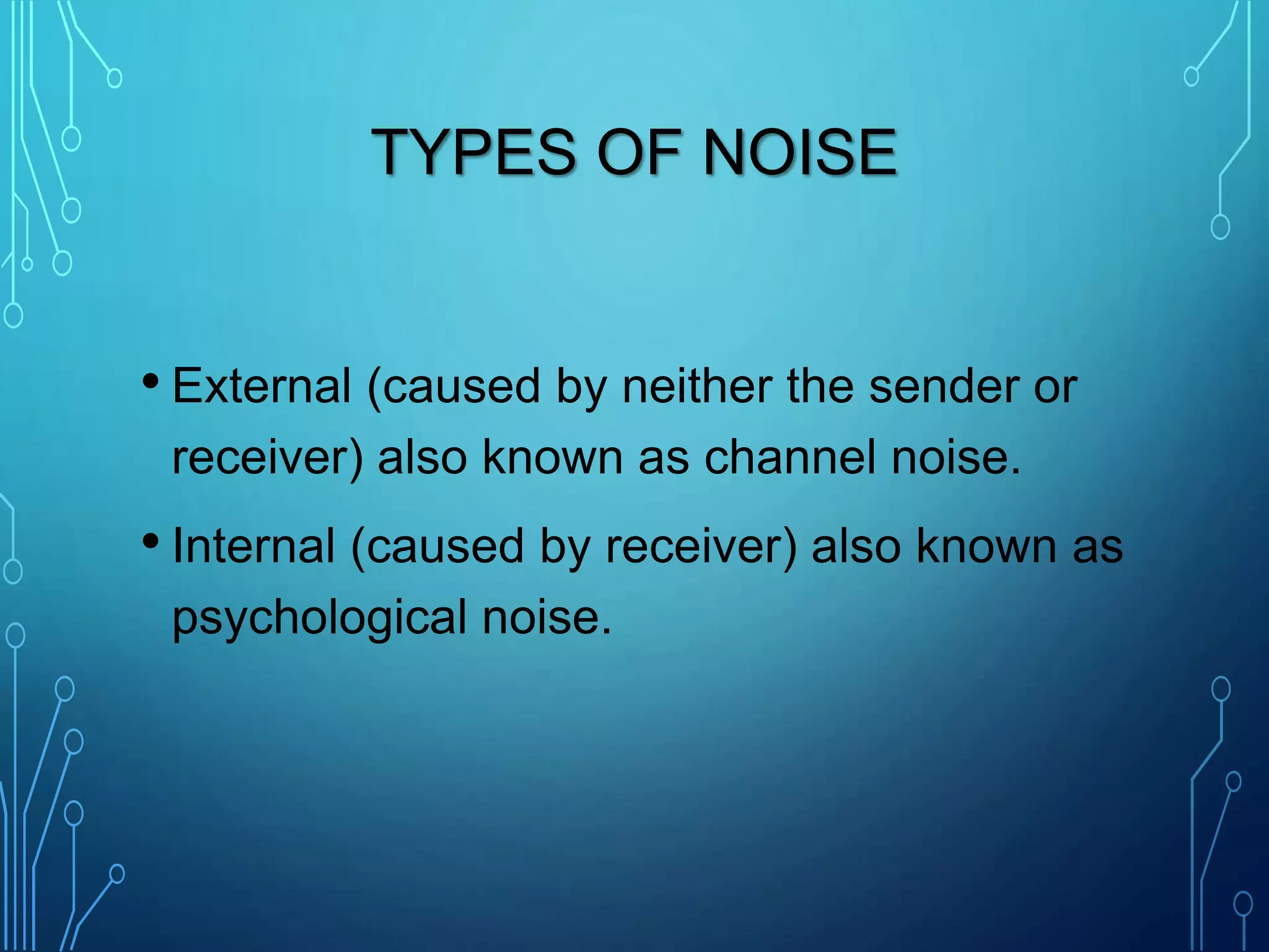Noise in Communication. | PPTX
