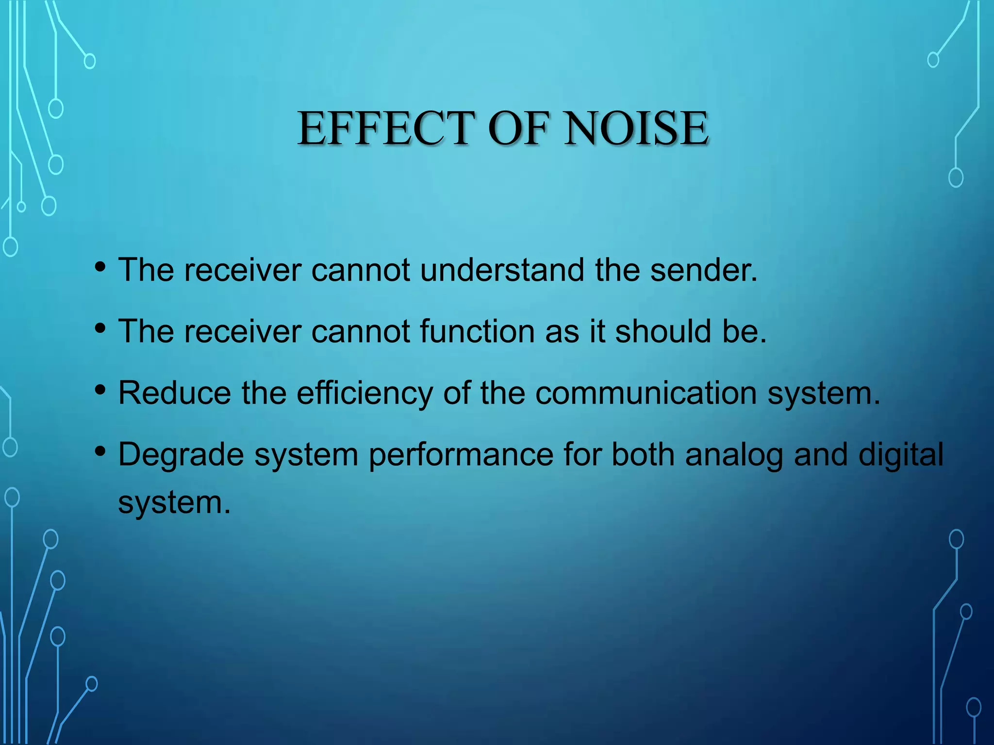 Noise in Communication. | PPTX