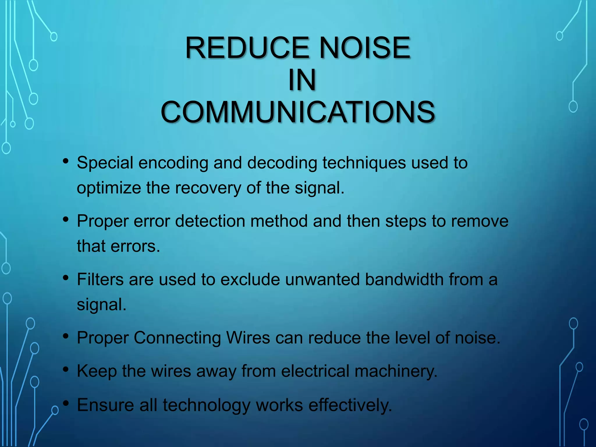 Noise in Communication. | PPTX