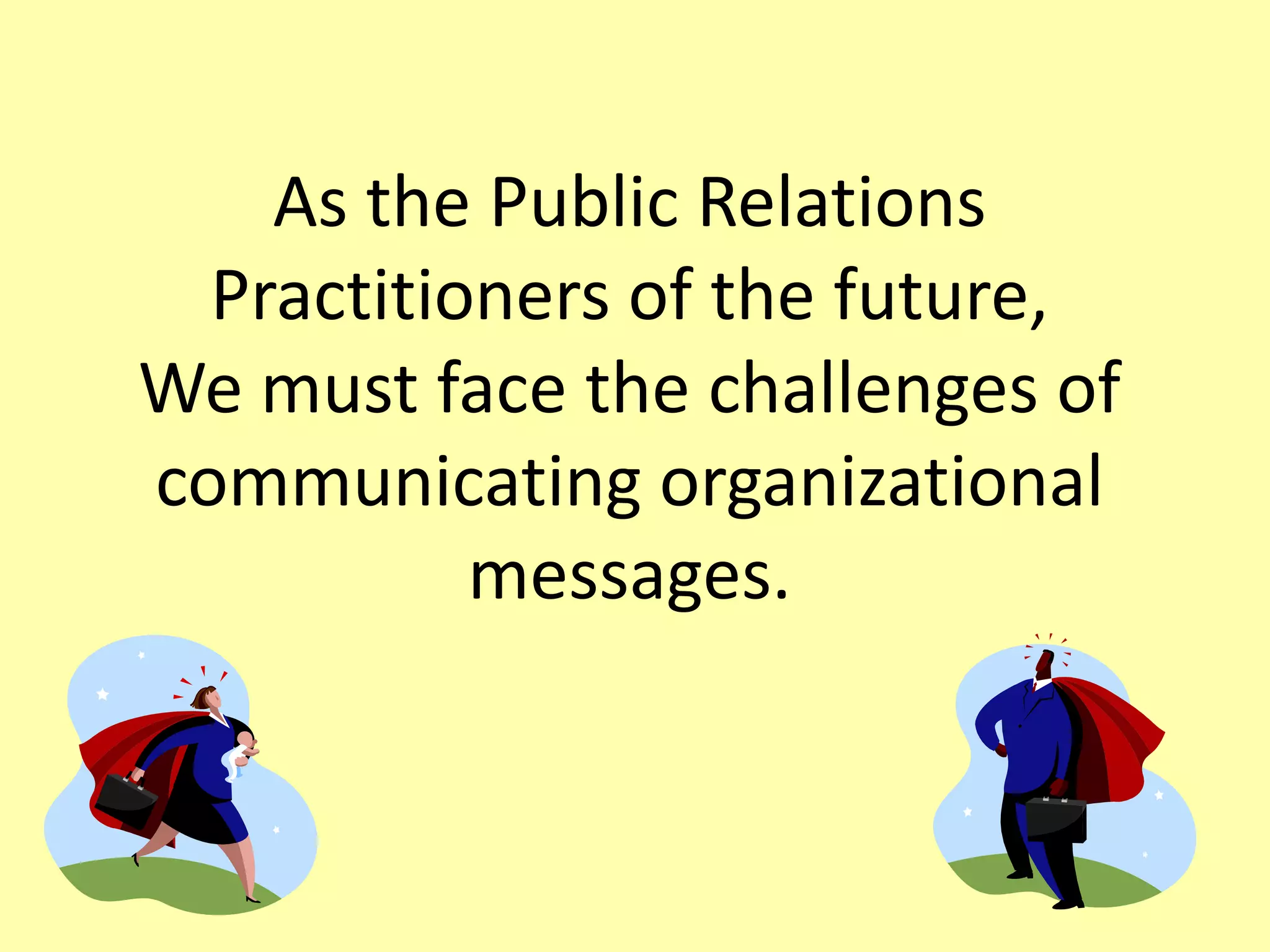 Public Relations Communication Challenges | PPT