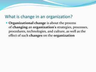 Communication & Change in Organizations | PPTX