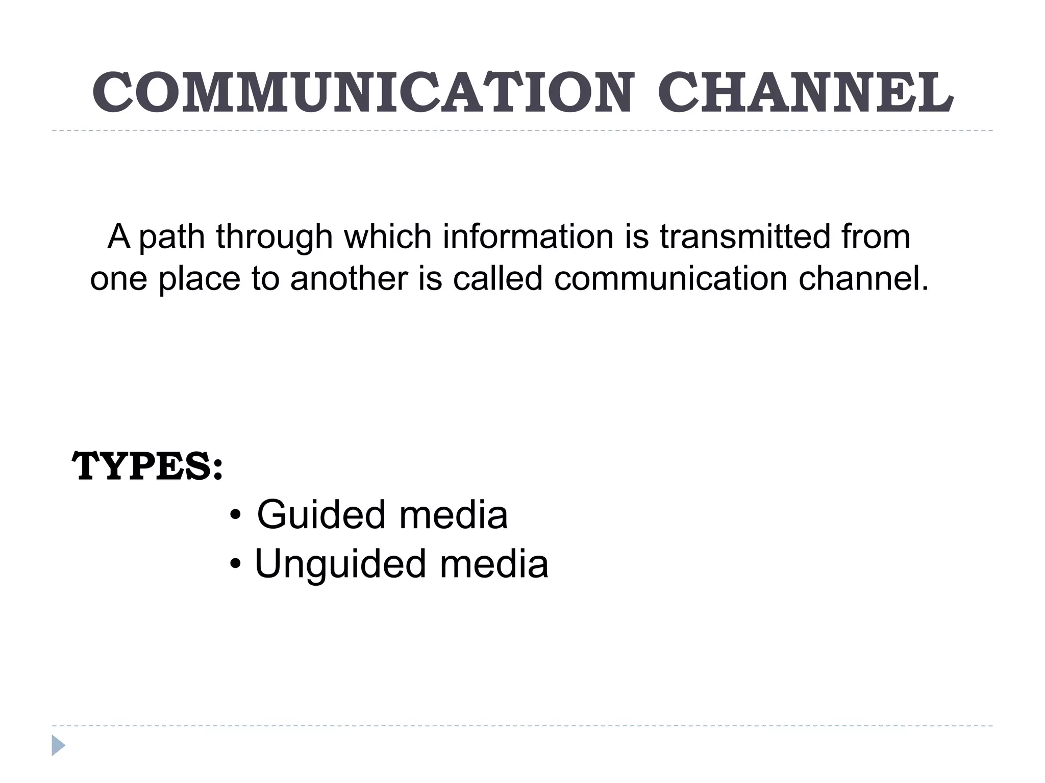 Communication channel | PPTX