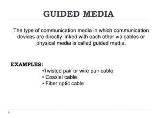 Communication channel | PPTX | Computer Networking | Computing