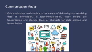 Communication Media/Channel - Meaning, Roles and Types | PPTX