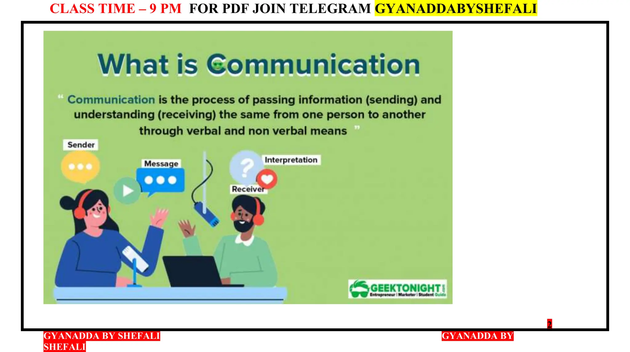 communication basic presentation questions | PPT