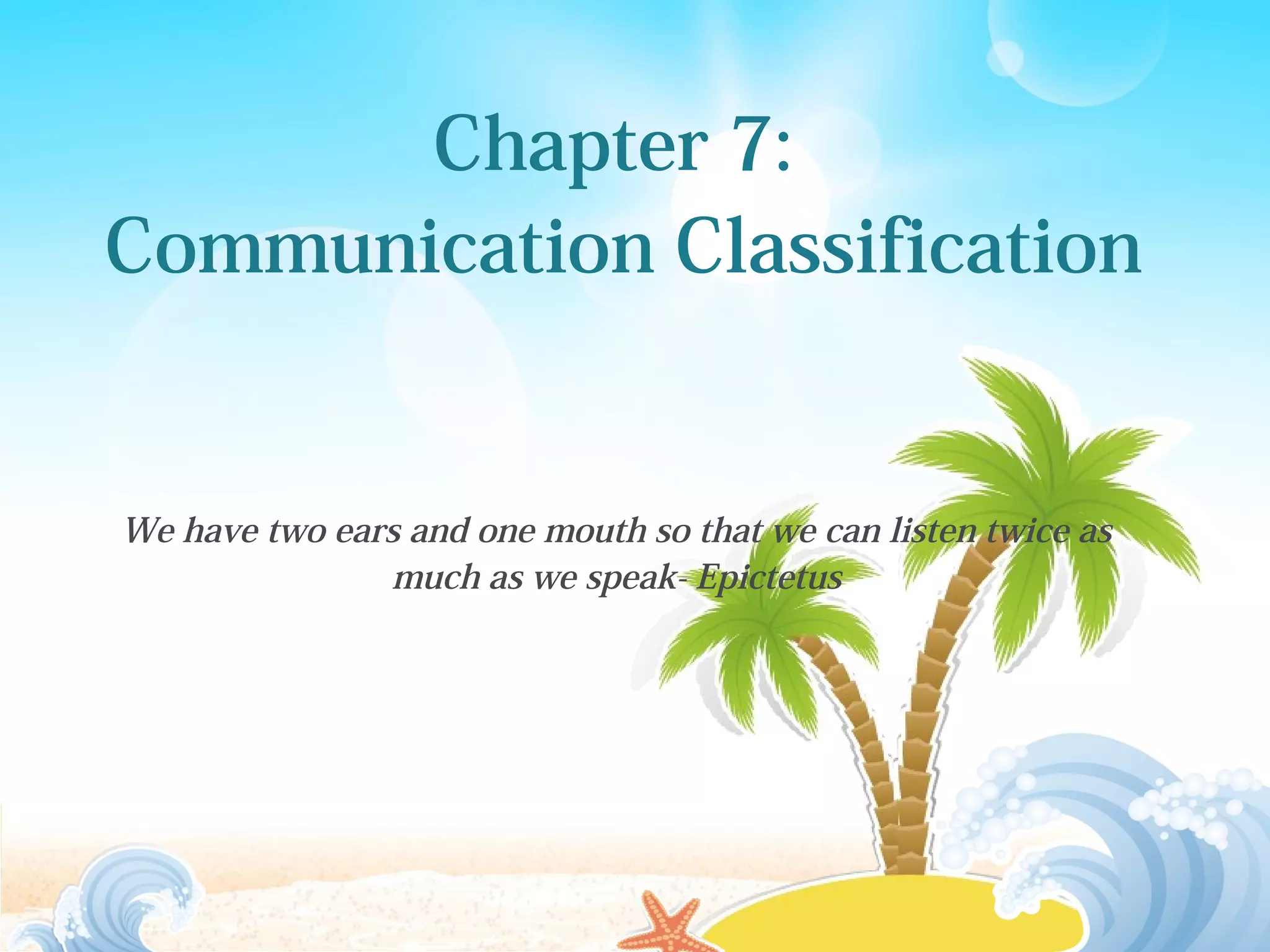 Communication classification | PPT