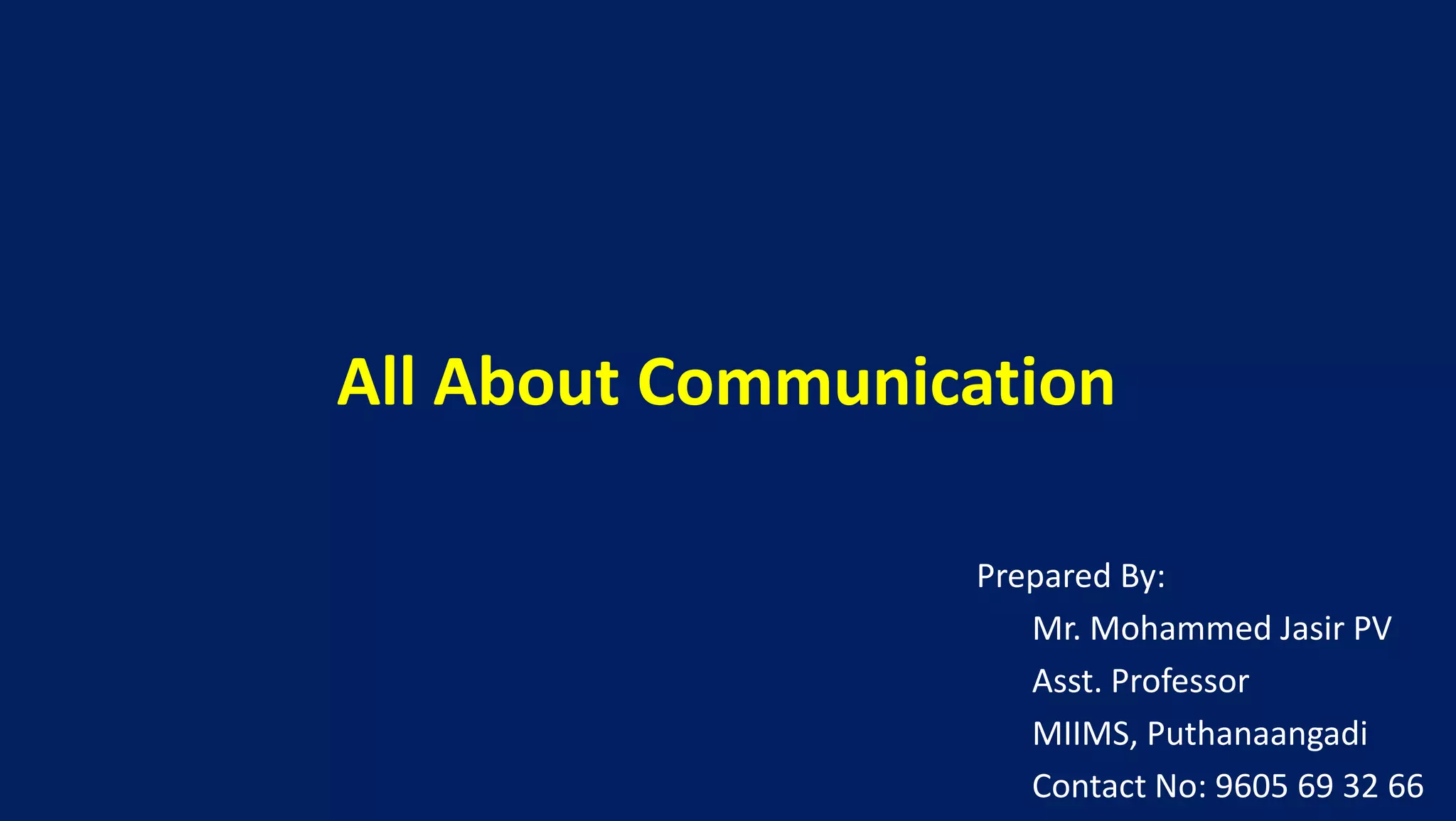 All about Communication | PPT