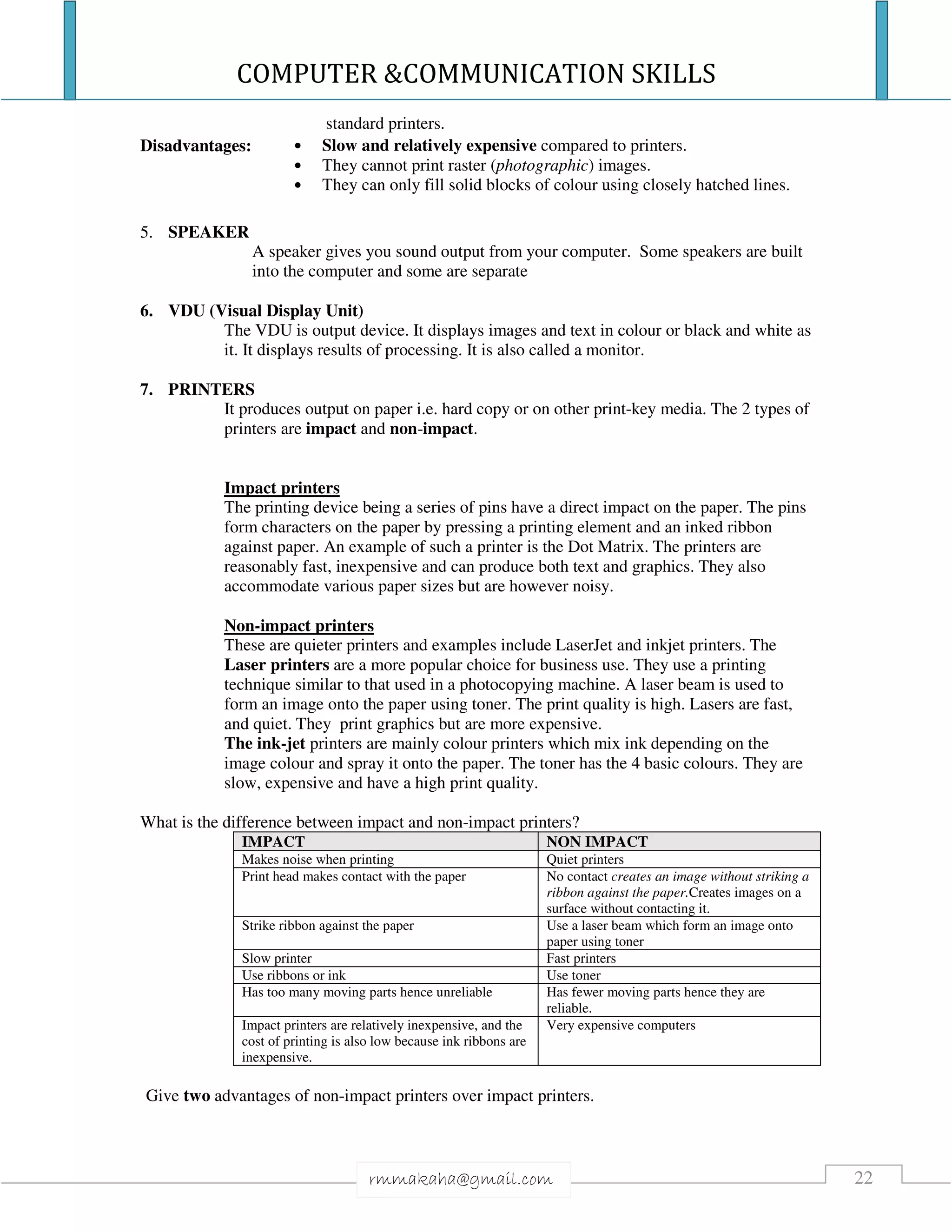 COMMUNICATION & COMPUTER SKILLS | PDF