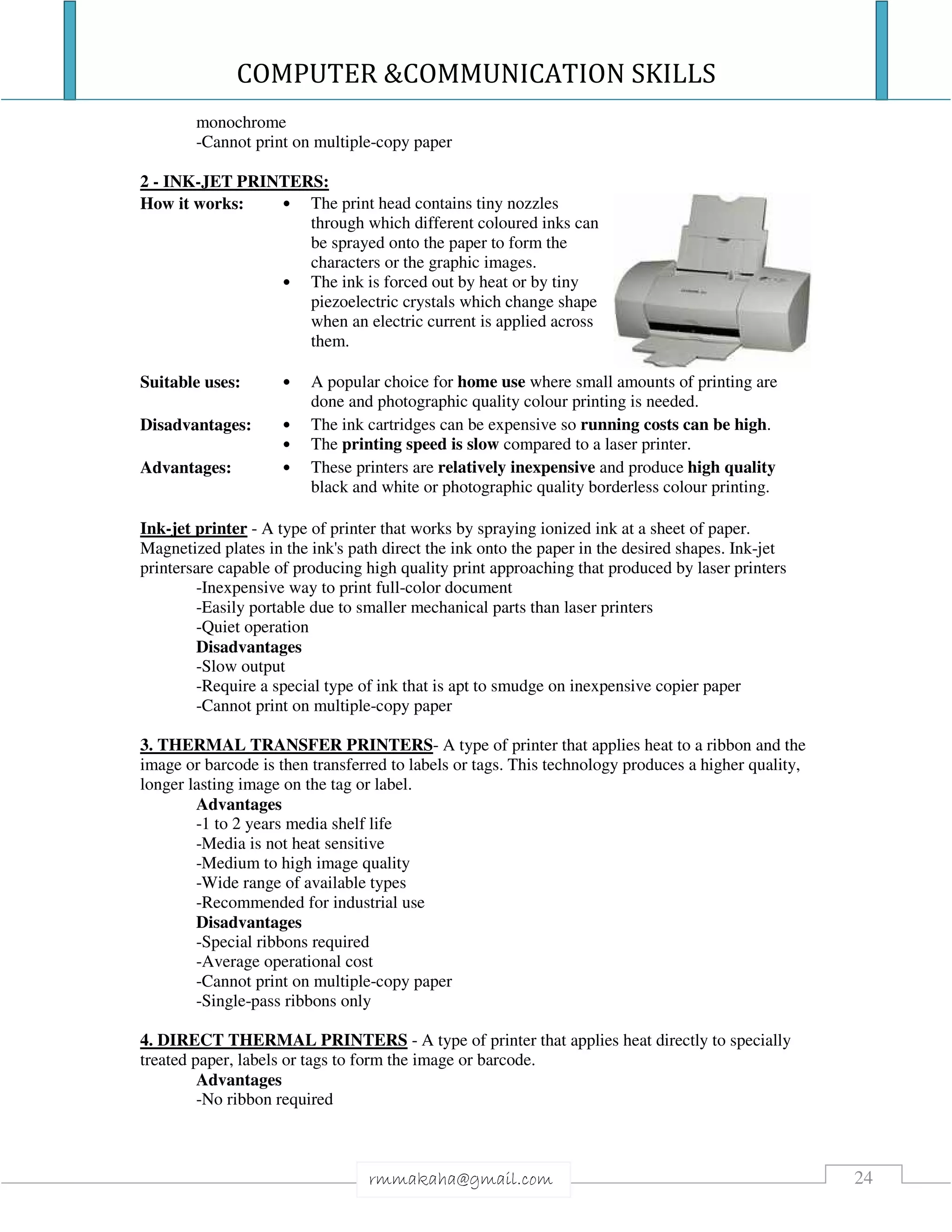 COMMUNICATION & COMPUTER SKILLS | PDF