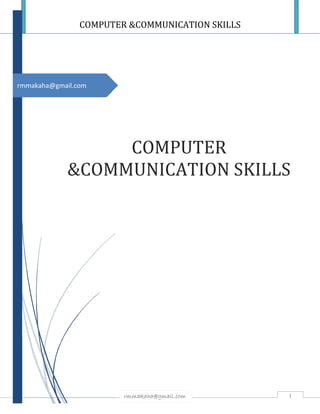 COMMUNICATION & COMPUTER SKILLS | PDF