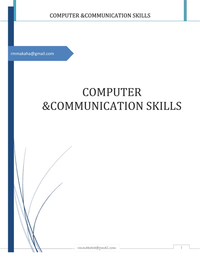 COMMUNICATION & COMPUTER SKILLS | PDF