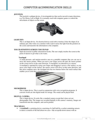 COMMUNICATION & COMPUTER SKILLS | PDF