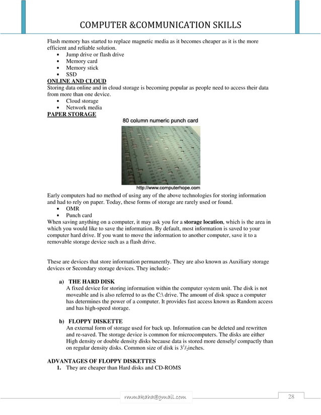 COMMUNICATION & COMPUTER SKILLS | PDF