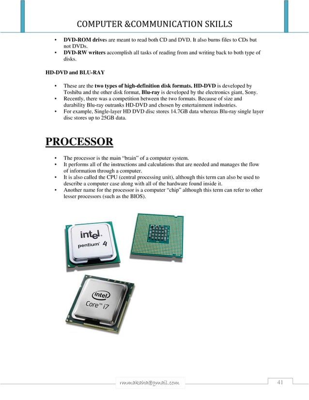 COMMUNICATION & COMPUTER SKILLS | PDF