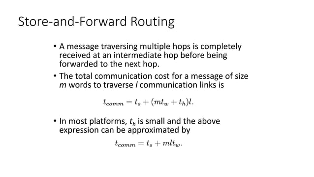 Communication costs in parallel machines | PPTX | Computer Networking | Computing