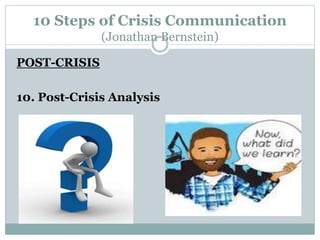 Communication crisis planning & organizing | PPTX