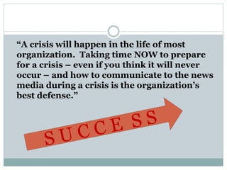 Communication crisis planning & organizing | PPTX
