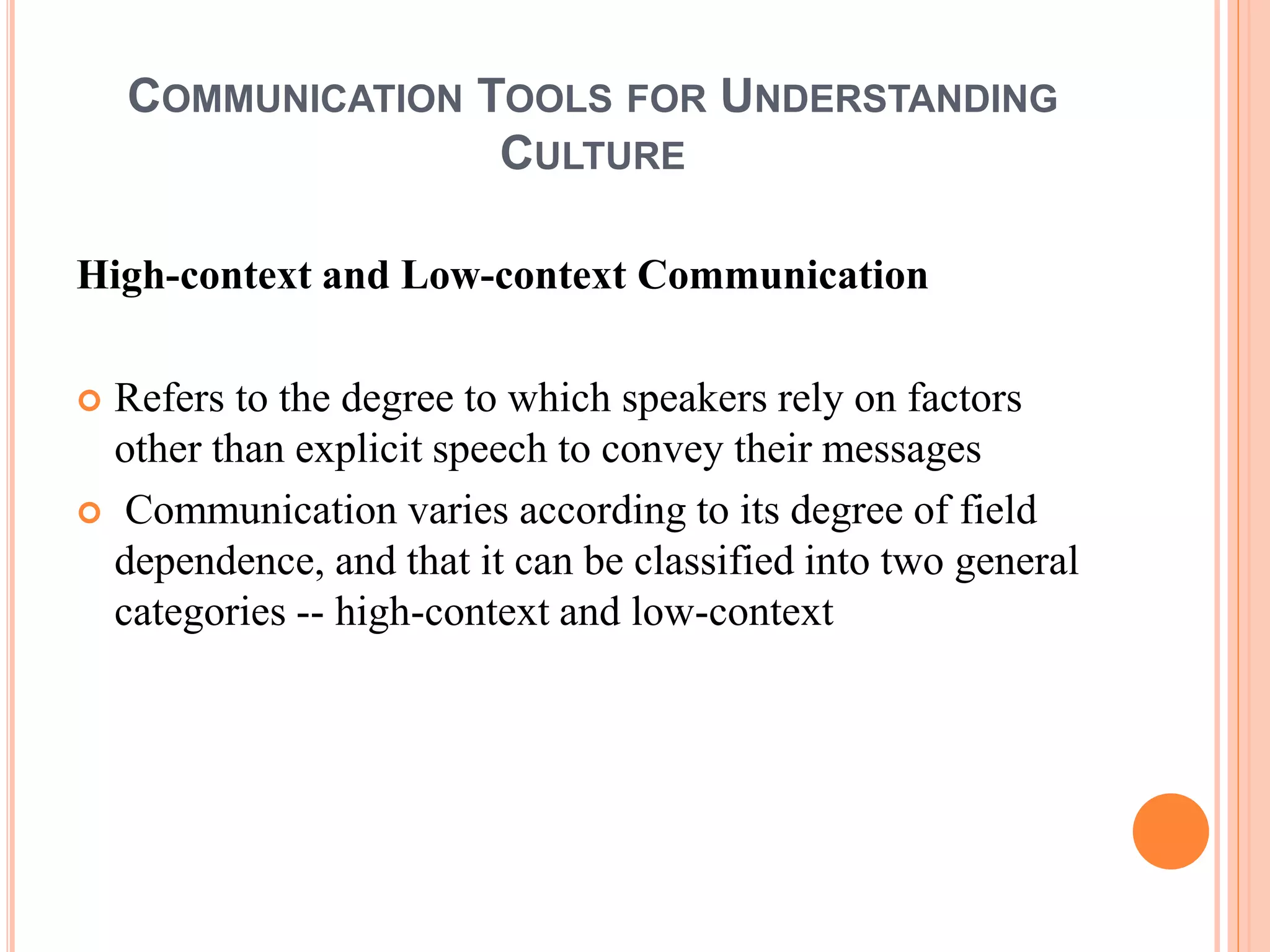 Communication culture and context | PPTX