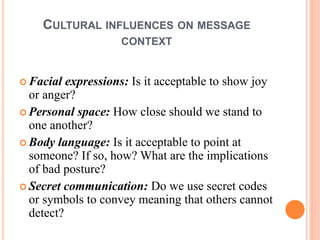 Communication culture and context | PPTX
