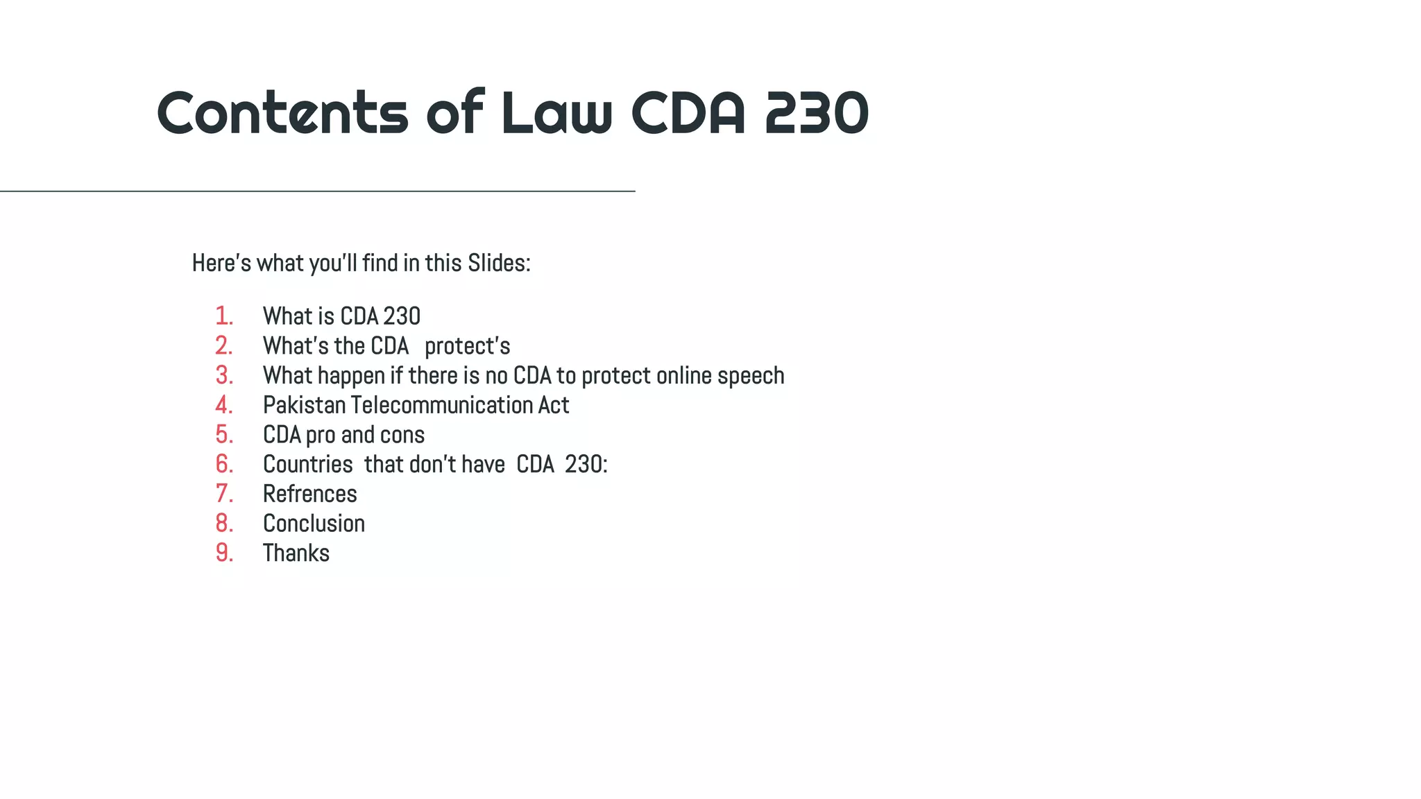 Section 230 of the Communications Decency Act of 1996 | PPTX