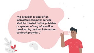 Section 230 of the Communications Decency Act of 1996 | PPT