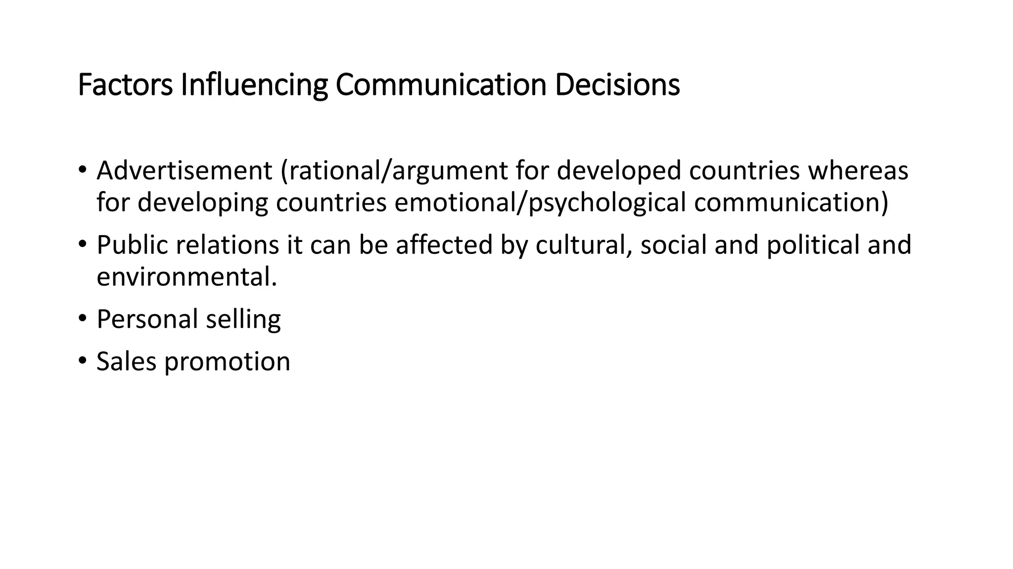 Communication desions for International Market.pptx