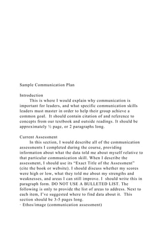 Communication Development Plan.docxRunning head TRUSTY COMMUN.docx